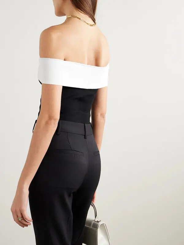 Galvan Aria Off-the-shoulder Bodysuit