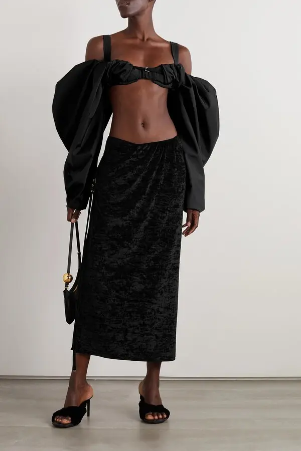 Jacquemus Cold-shoulder Bustier Top