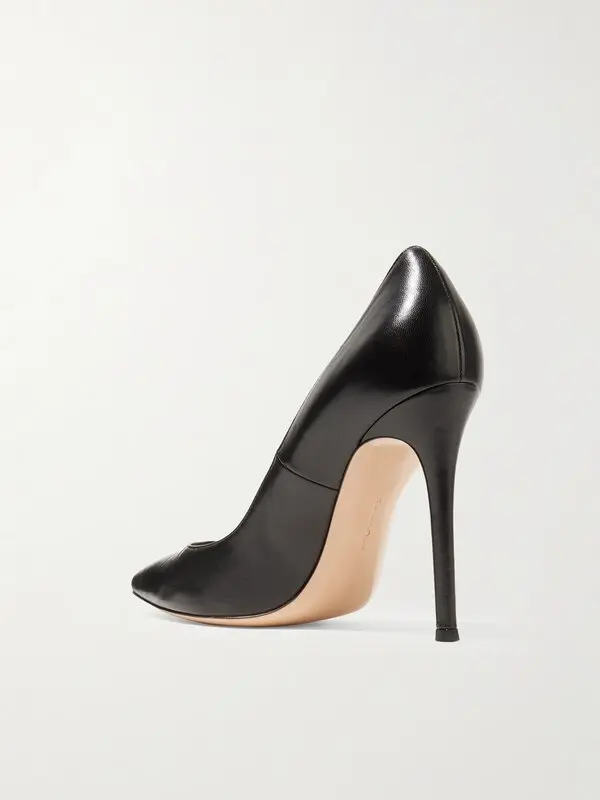 GIANVITO ROSSI 105 Leather Pumps - Black