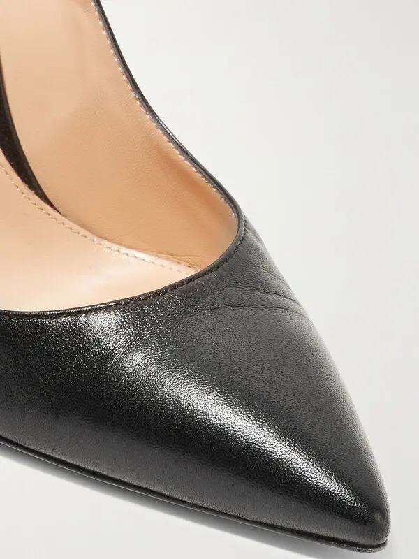 GIANVITO ROSSI 105 Leather Pumps - Black