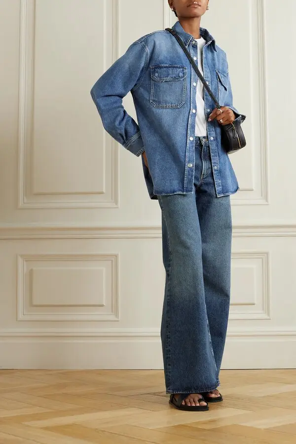 AGOLDE Clara Baggy Low-rise Wide-leg Organic Jeans