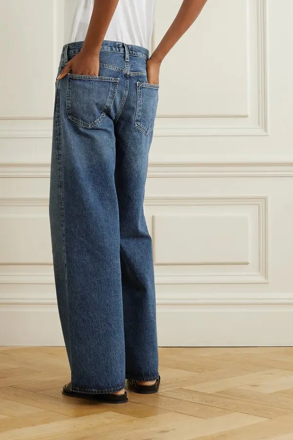 AGOLDE Clara Baggy Low-rise Wide-leg Organic Jeans