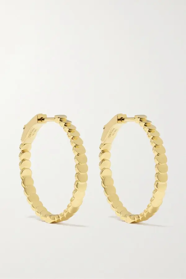 ANITA KO Luna 18-karat Hoop Earrings - Gold