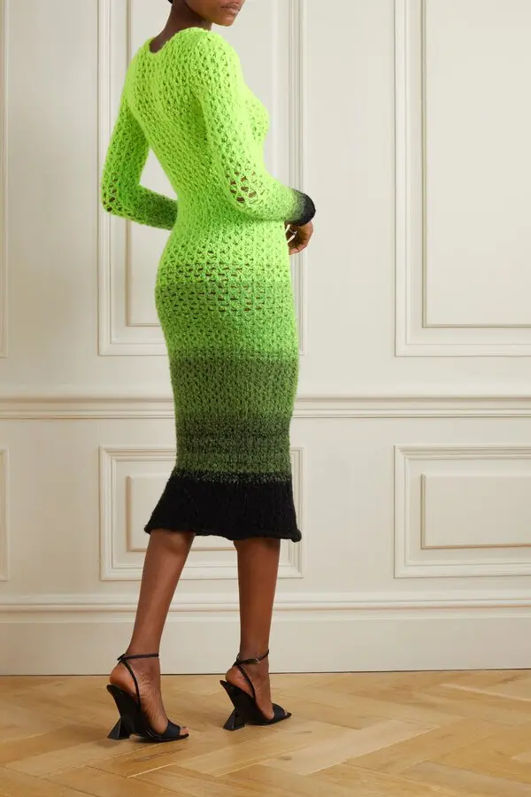 AGR Ombré Cotton-blend Midi Dress