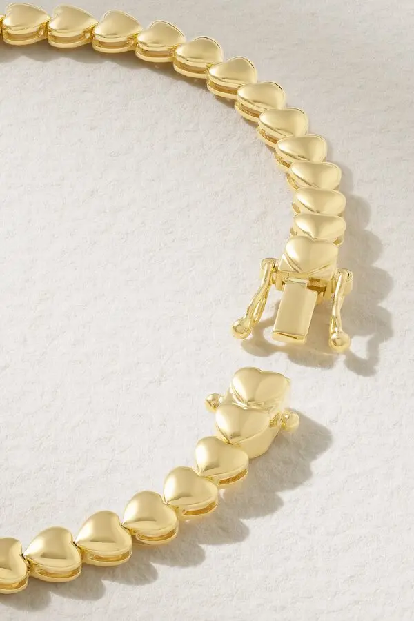 ANITA KO 18-karat Diamond Heart Link Bracelet