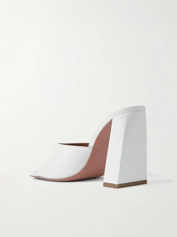 Amina Muaddi Brigitte Leather Mules