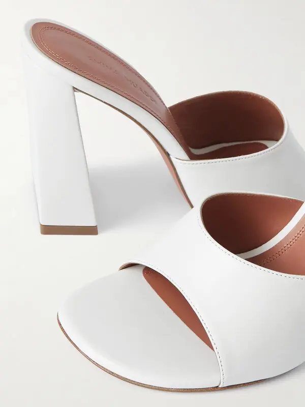 Amina Muaddi Brigitte Leather Mules