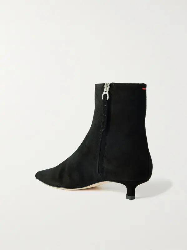 AeydĒ Sofie Suede Ankle Boots - Black