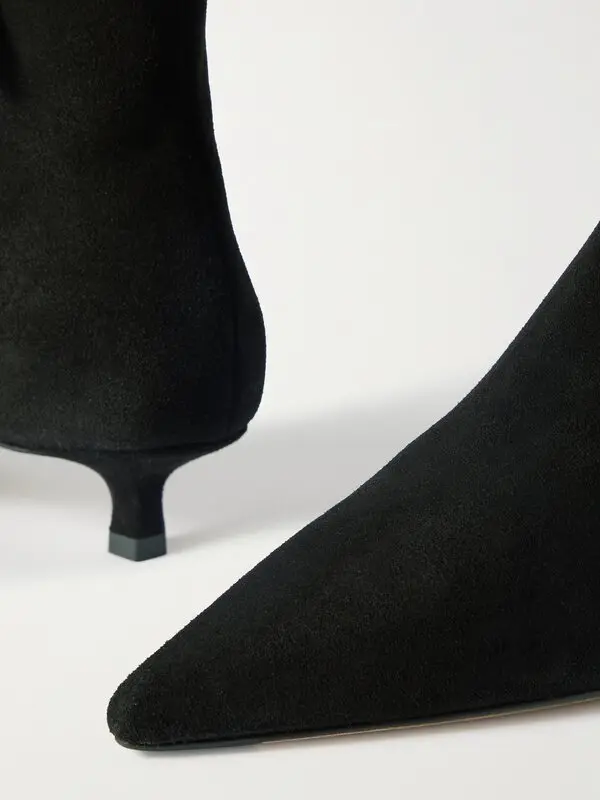 AeydĒ Sofie Suede Ankle Boots - Black