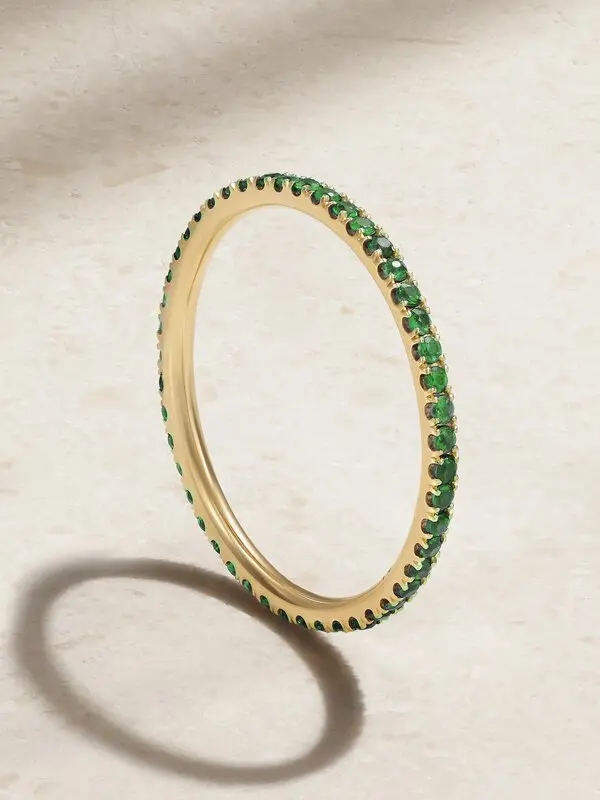 Ileana Makri Thread 18-karat Tsavorite Ring - Gold