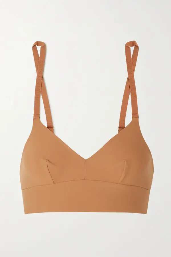 NUBIAN SKIN Naked Stretch-jersey Soft-cup Bra - Brown