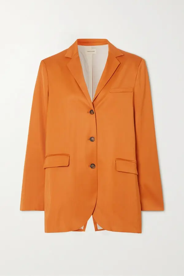 Loulou De Saison Loulou Studio Sund Oversized Satin Blazer