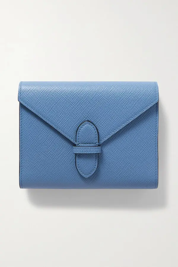 Smythson Panama Textured-leather Playing Cards Set - Blue