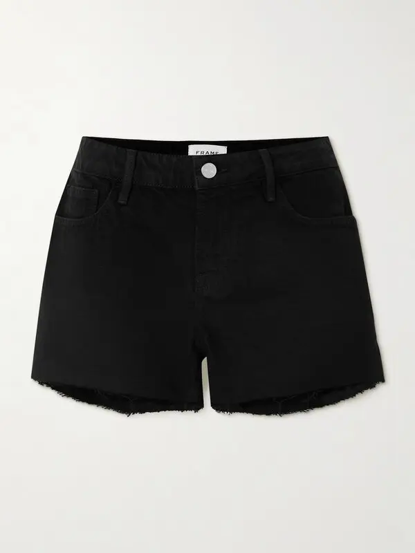 FRAME Le Grand Garcon Denim Shorts