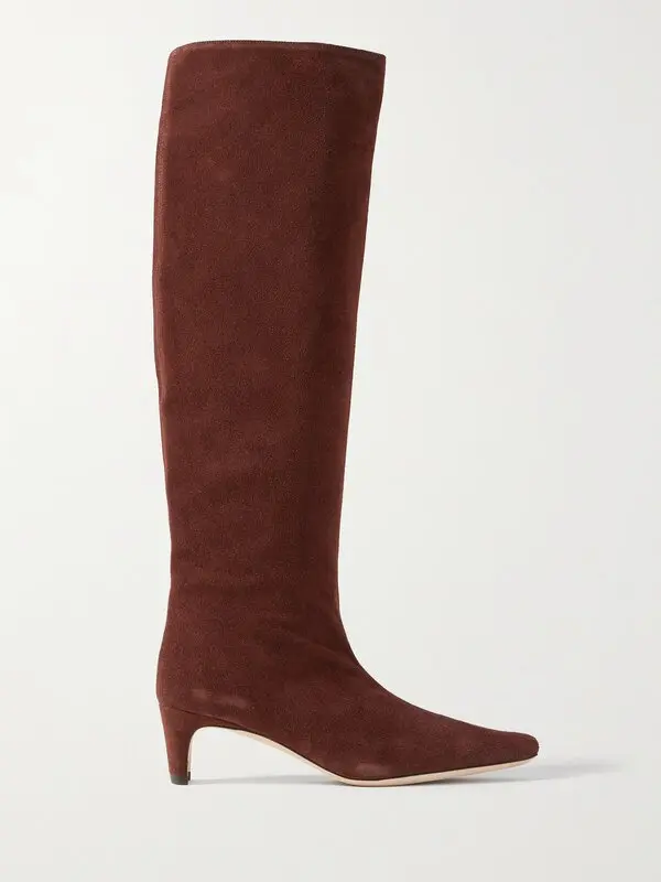 Staud Wally Suede Knee Boots