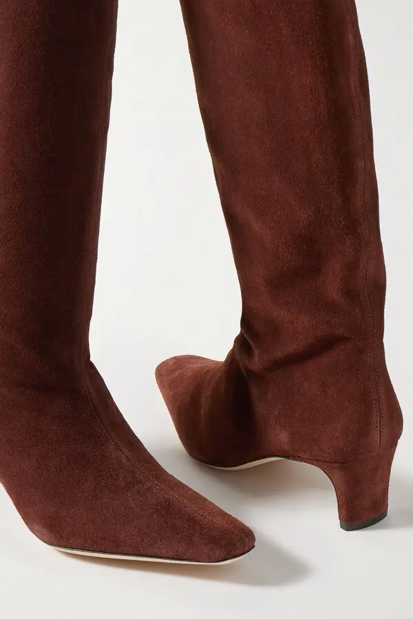 Staud Wally Suede Knee Boots