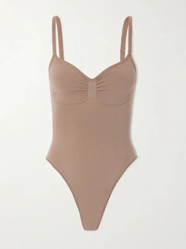 SKIMS Seamless Sculpt Thong Bodysuit - Neutrals