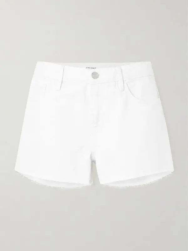 FRAME Le Grand Garcon Denim Shorts