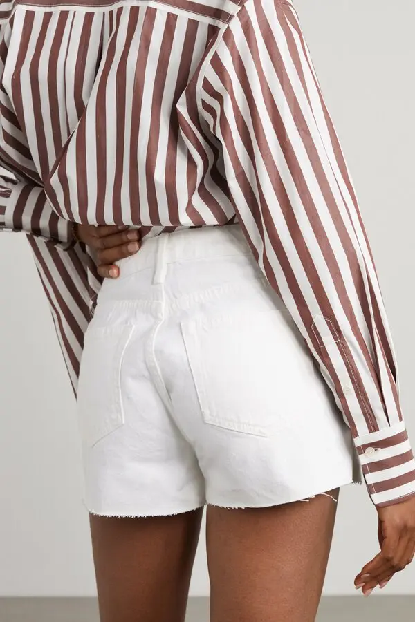 FRAME Le Grand Garcon Denim Shorts