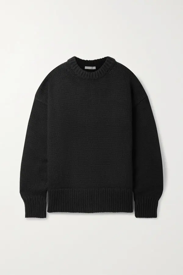 THE ROW Ophelia Wool And Cashmere-blend Sweater - Black