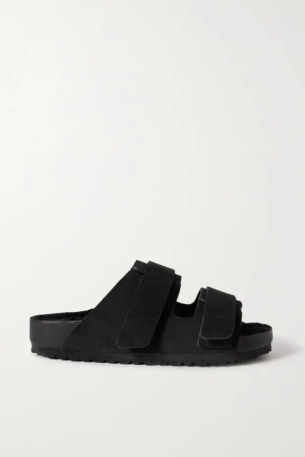 BIRKENSTOCK Tekla Uji Shearling-lined Suede Sandals