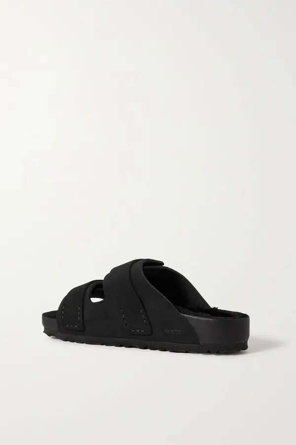 BIRKENSTOCK Tekla Uji Shearling-lined Suede Sandals