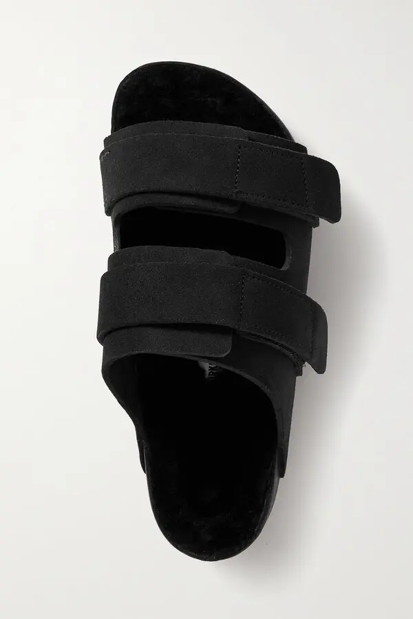 BIRKENSTOCK Tekla Uji Shearling-lined Suede Sandals