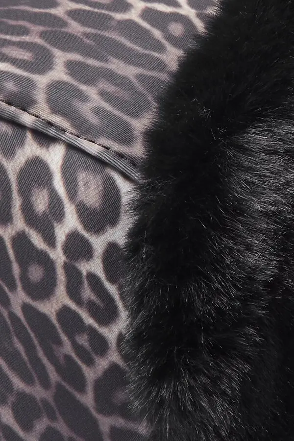 MAISON MICHEL Bibiana Leopard-print Trapper Hat