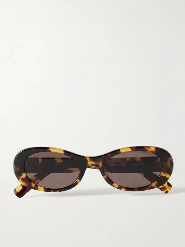 Miu Miu Oval-frame Sunglasses - Tortoiseshell