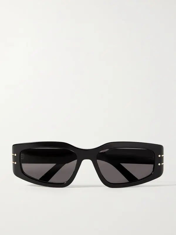 Dior Diorsignature S9u Rectangular Sunglasses - Black