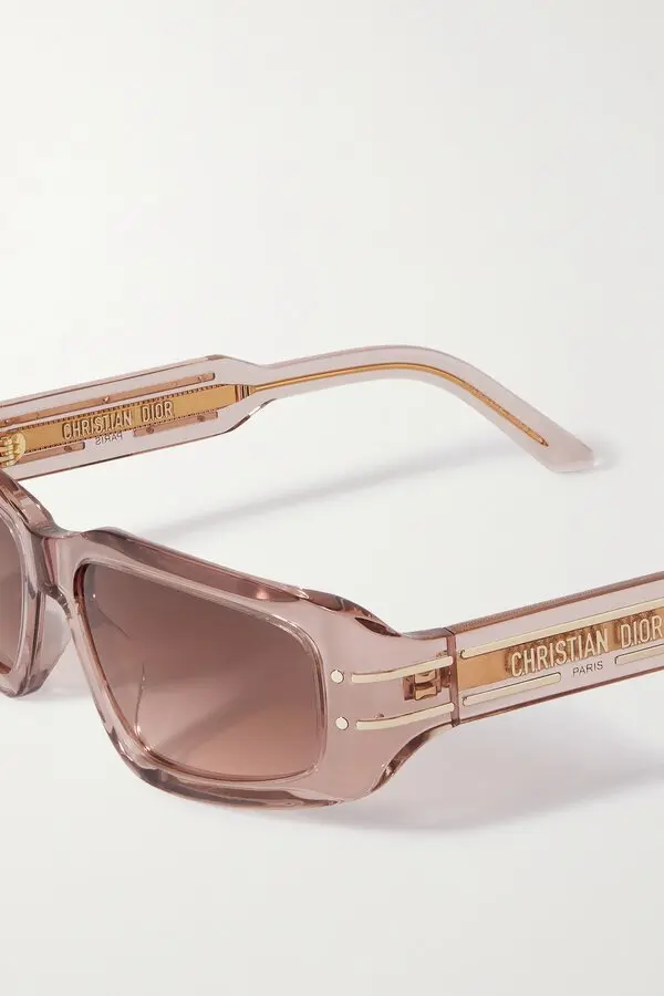 Dior Diorsignature S9u Rectangular Sunglasses - Pink