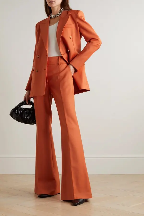 Gabriela Hearst Rhein Wool-blend Flared Trousers