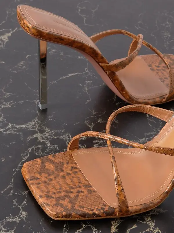 Amina Muaddi Adriana Elaphe Sandals