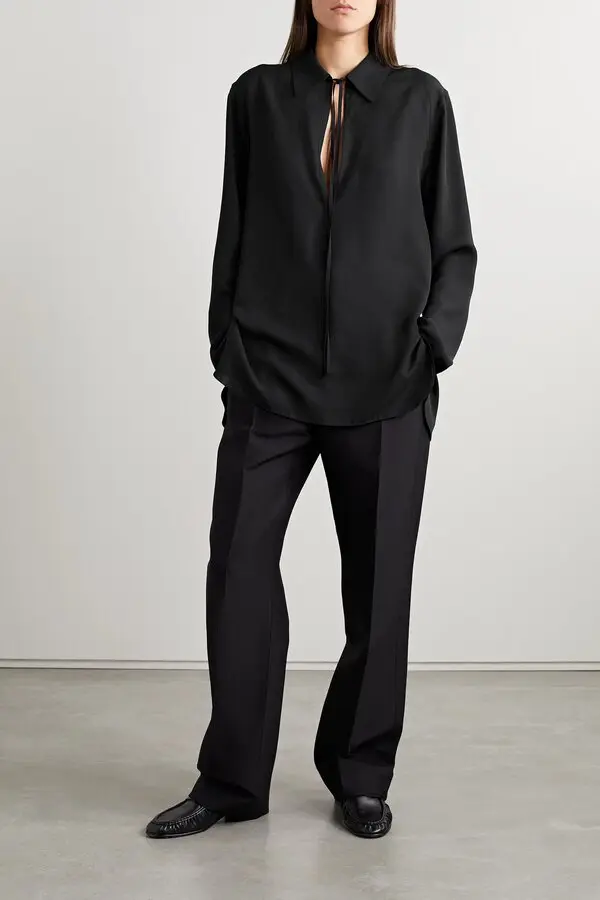 THE ROW Malon Silk Shirt