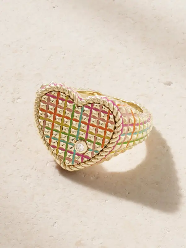 Yvonne Léon Chevaliere Coeur Ring - Gold