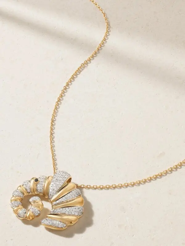Yvonne Léon 18-karat Diamond Necklace - Gold