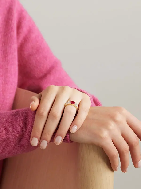 ANITA KO 18-karat Gold, Ruby And Diamond Ring