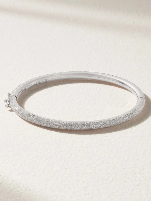 Carolina Bucci 18-karat White Florentine Bangle - Gold