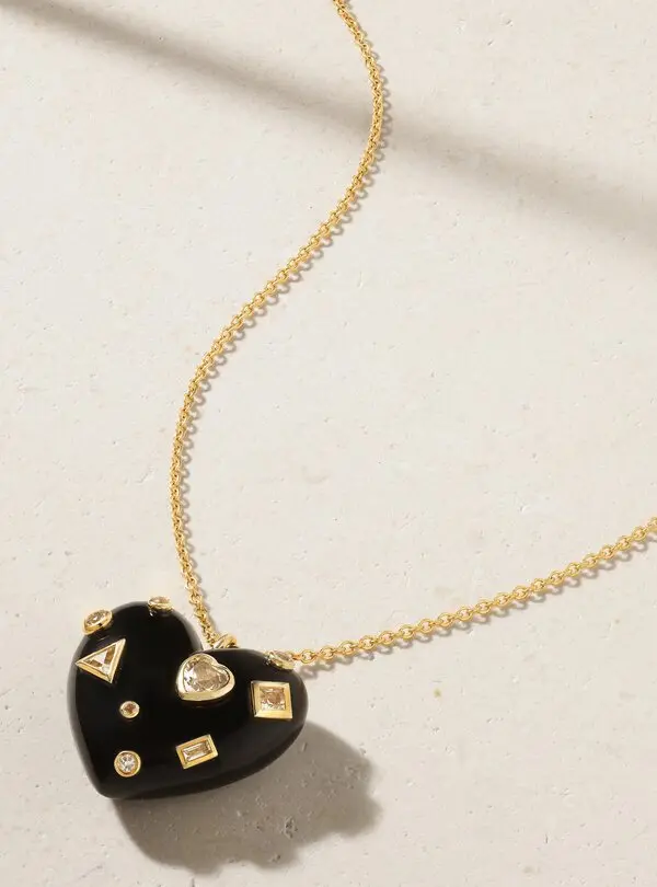 Yvonne Léon 9-karat Onyx And Topaz Necklace - Gold