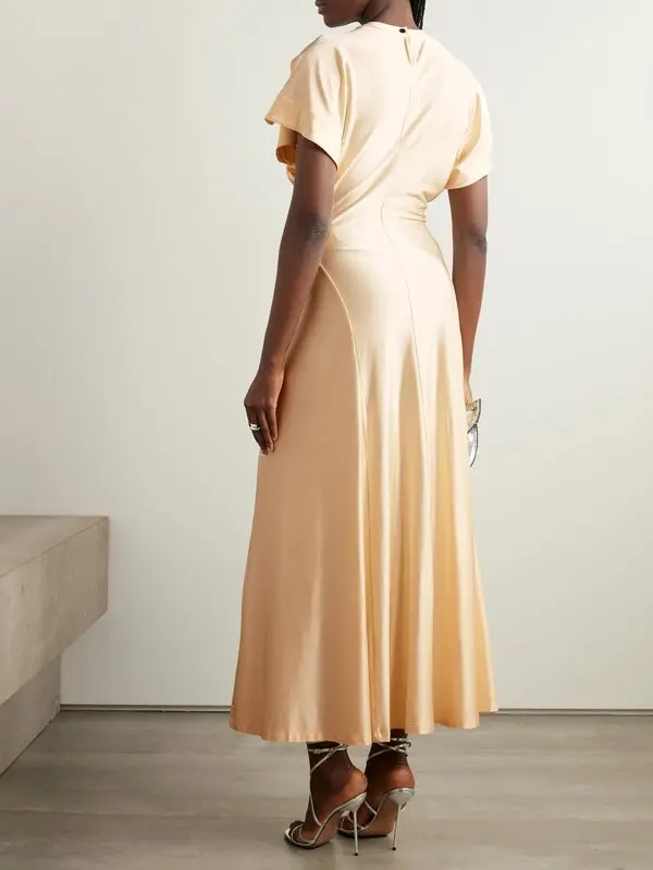 Rabanne Embellished Stretch-satin Maxi Dress