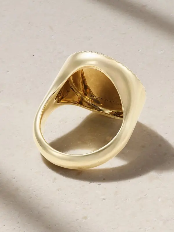 ANITA KO 18-karat Diamond Zodiac Ring