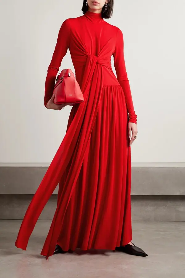 Proenza Schouler Wrap-effect Jersey Maxi Dress
