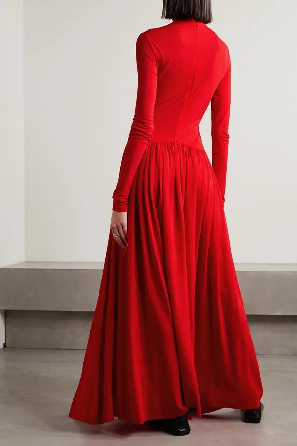 Proenza Schouler Wrap-effect Jersey Maxi Dress