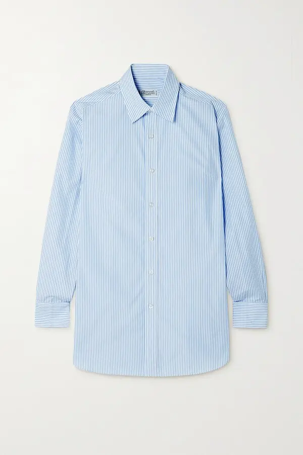 Charvet Striped Cotton-poplin Shirt