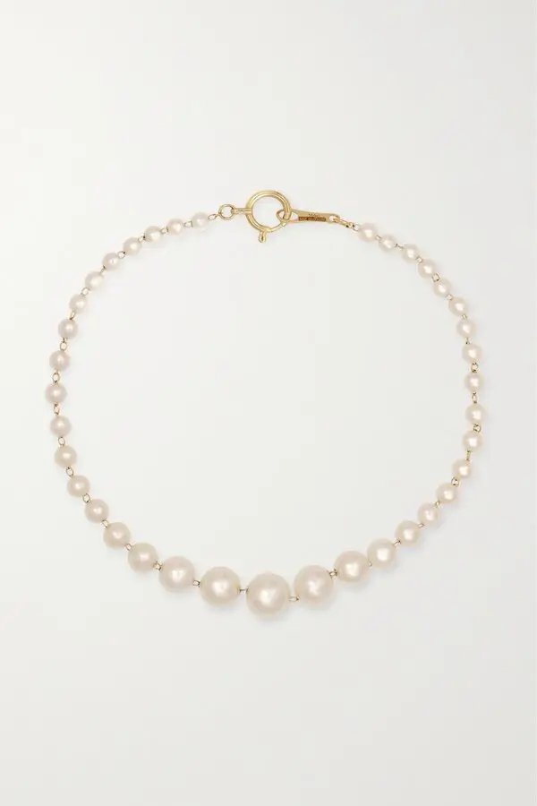 Mizuki 14-karat Pearl Bracelet - Gold