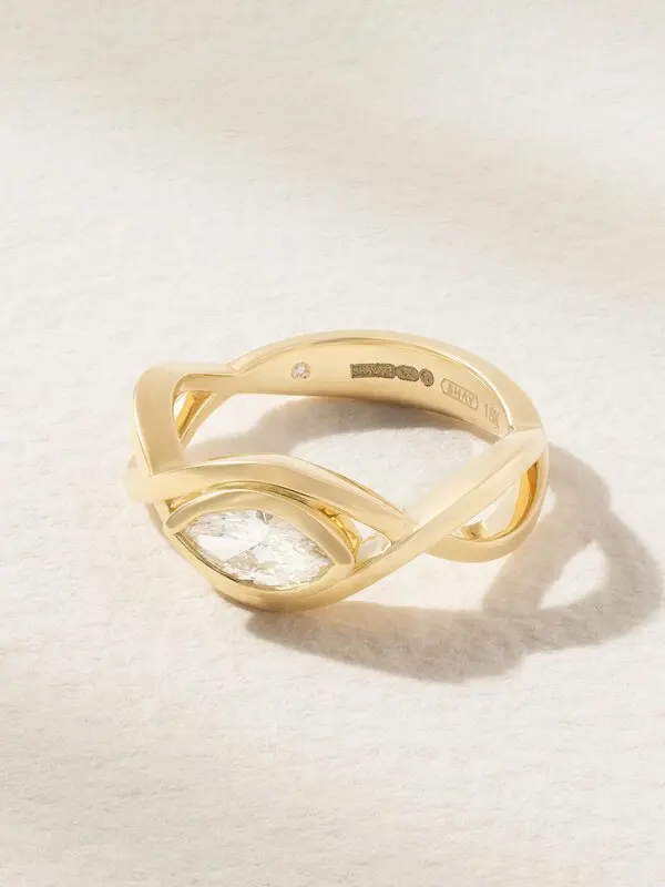 Shay Vine Diamond 18k Ring - Gold