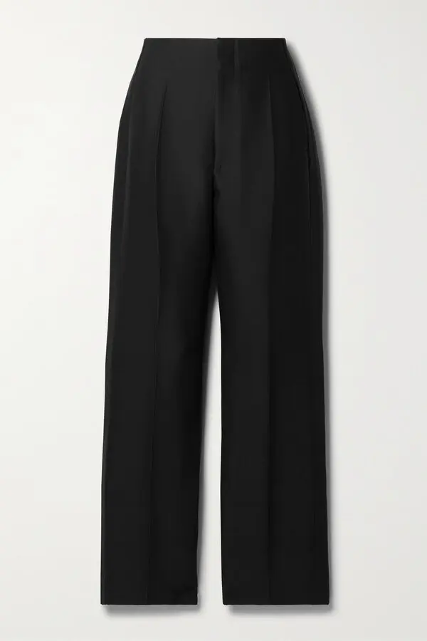 THE ROW Hector Wool And Silk-blend Pants