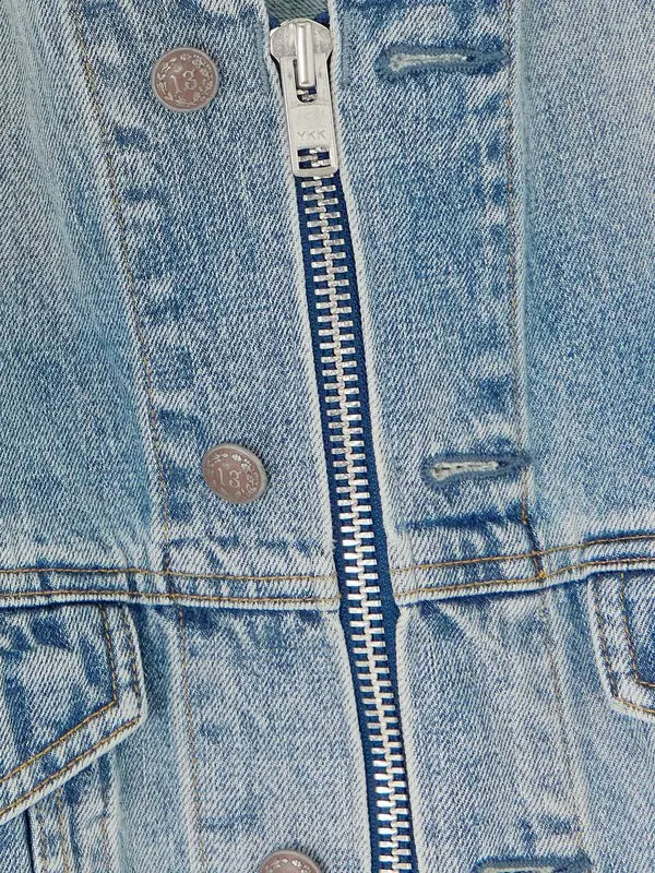 R13 Distressed Denim Trucker Jacket
