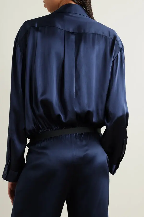Christopher Esber Silk Springs Wrap-effect Bodysuit