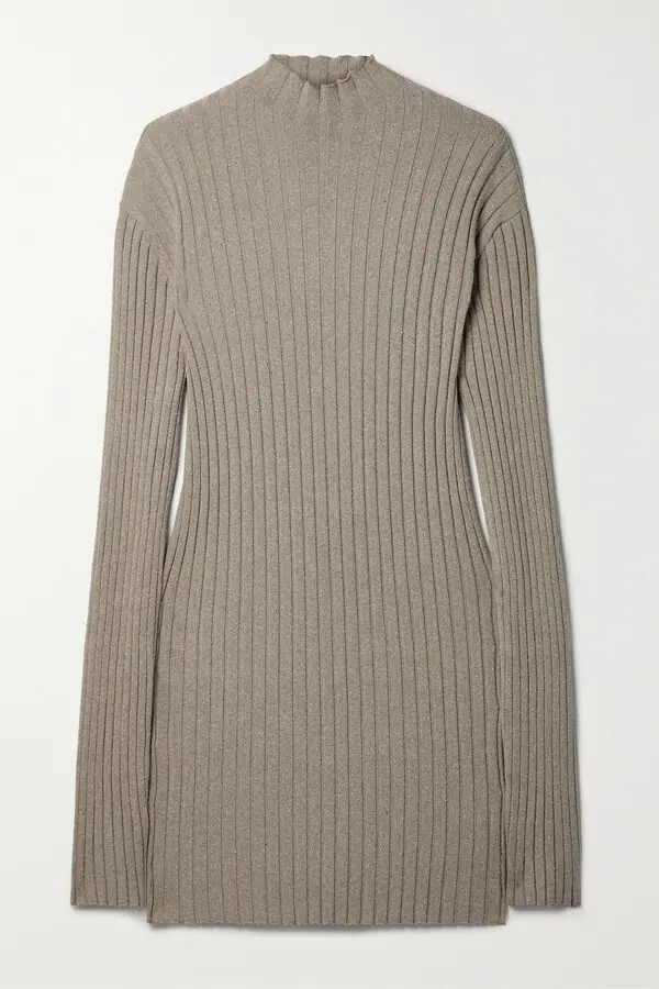 THE ROW Deidree Ribbed Silk Sweater